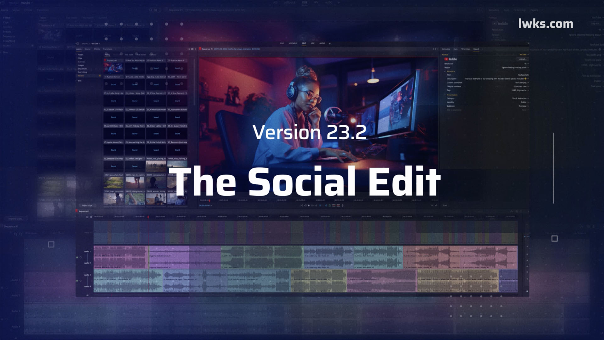 Lightworks V23.2: Elevate Your YouTube Content with The Social Edit | Free Download